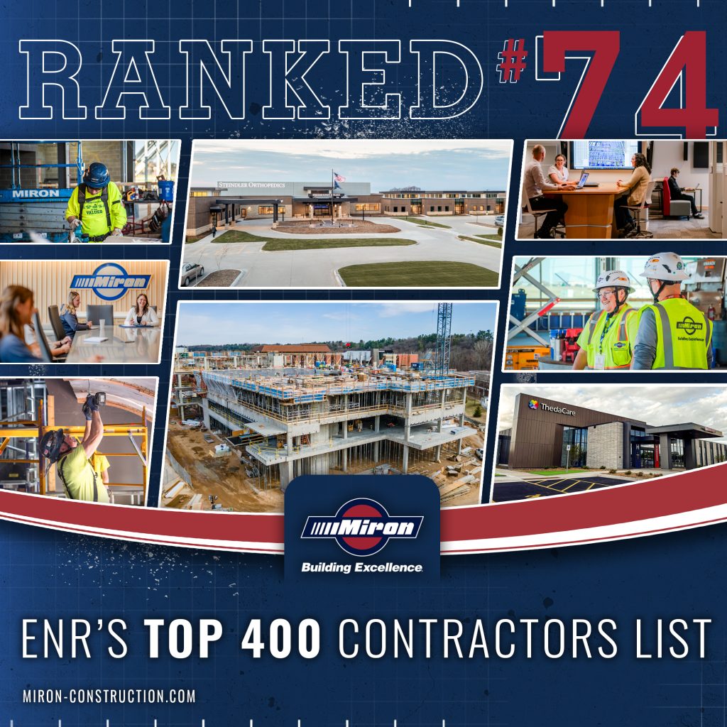 Miron Construction | Miron Construction Ranks 74th in ENR Top 400