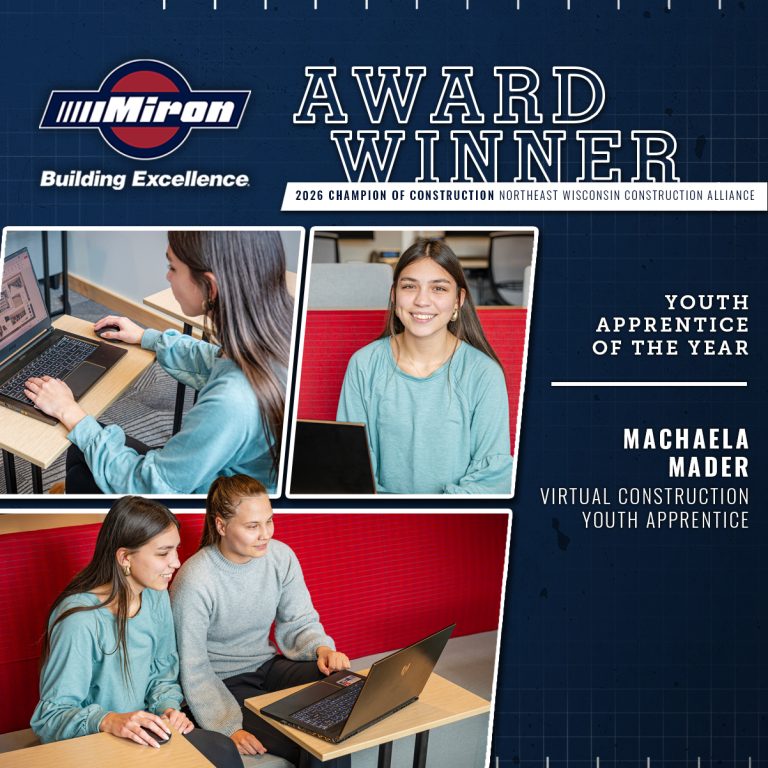 Miron Construction | Miron Construction youth apprentice receives 2026 ...